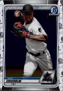 2020 bowman chrome prospects #bcp-72 jazz chisholm rc rookie miami marlins mlb baseball trading card