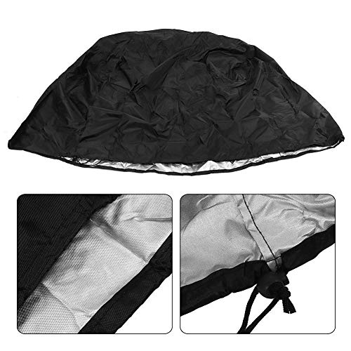 Outdoors Courtyard Snow Thrower Cover Waterproof Rainproof Dust-Proof Protection Universal Size Snow Thrower Protector Cover Black 109x81x89/127cm