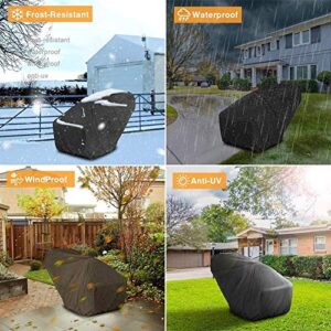 Outdoors Courtyard Snow Thrower Cover Waterproof Rainproof Dust-Proof Protection Universal Size Snow Thrower Protector Cover Black 109x81x89/127cm