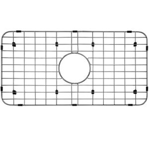 serene valley sink bottom grid 24-1/8" x 12-5/8", centered drain with corner radius 1-1/2", sink protector nlw2412c