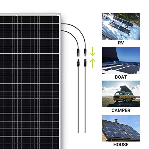 Newpowa 6FT 15FT 30FT 50FT 100FT(Feet) 10AWG(6mm²) One Black Solar Extension Cable with Male/Female Solar Panel Connectors Weatherproof for PV Outdoor Use