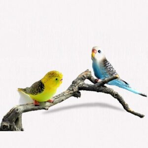 Shineweb Cute Forest Parrot Mini Animal Model Miniature Landscape Ornament Garden Decor Ornament Accessory Outdoor Statues Green