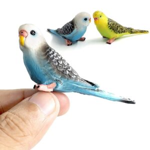 Shineweb Cute Forest Parrot Mini Animal Model Miniature Landscape Ornament Garden Decor Ornament Accessory Outdoor Statues Green