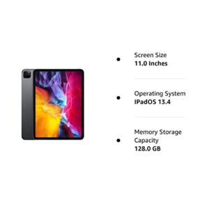 2020Apple iPad Pro (11-inch, Wi-Fi, 128GB) - Space Gray (Renewed)