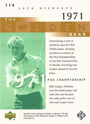 2001 Upper Deck Golf #114 Jack Nicklaus Golden Bear Official Trading Card