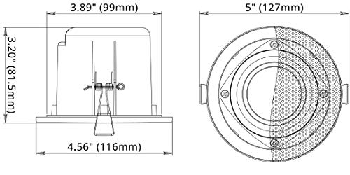 EARTHQUAKE Sound ECS 4.0 Edgeless Compact 4-inch in-Ceiling in-Wall Speakers (Pair)