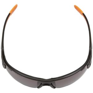 Klein Tools 60162 Safety Glasses, Professional PPE Protective Eyewear with Semi Frame, Scratch Resistant and Anti-Fog, Gray Lens