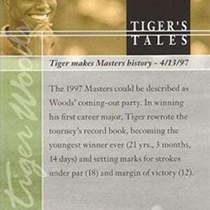 2001 Upper Deck Tiger's Tales Golf #TT15 Tiger Woods RC Rookie Official UD Trading Card