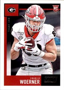 2020 score #401 charlie woerner georgia bulldogs nfl football card (rc - rookie card) nm-mt