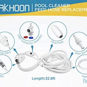 [Upgraded] Makhoon Pool Cleaner Feed Hose Replacement for Zodiac Polaris 280 380 180 3900 Pool Cleaner Feed Hose G5(Not Compatible with polaris 360)