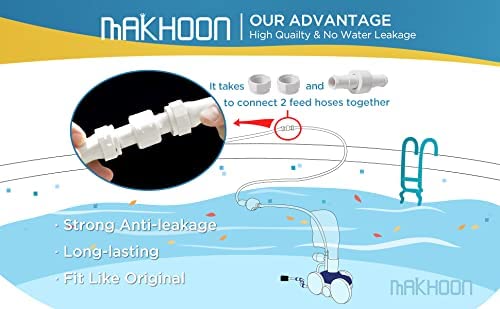 [Upgraded] Makhoon Pool Cleaner Feed Hose Replacement for Zodiac Polaris 280 380 180 3900 Pool Cleaner Feed Hose G5(Not Compatible with polaris 360)