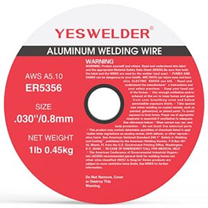 YESWELDER Magnesium Aluminum Welding Wire ER5356 .030-Diameter, 1-Pound Spool