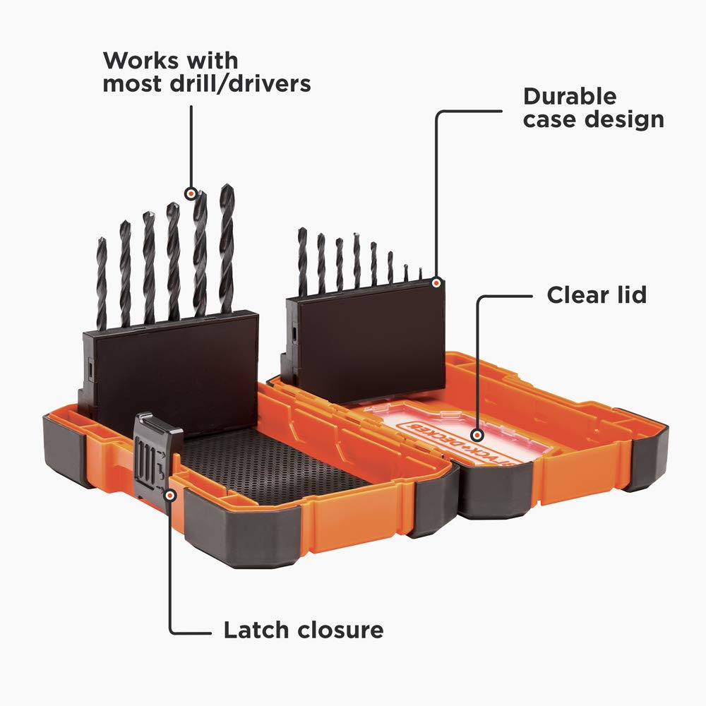 beyond by BLACK+DECKER Drill Bit Set, 14-Piece (BDA14BODDAEV)