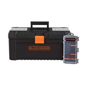 beyond by black+decker tool box & organizer, 16-inch, 10-compartment (bdst60096aev)