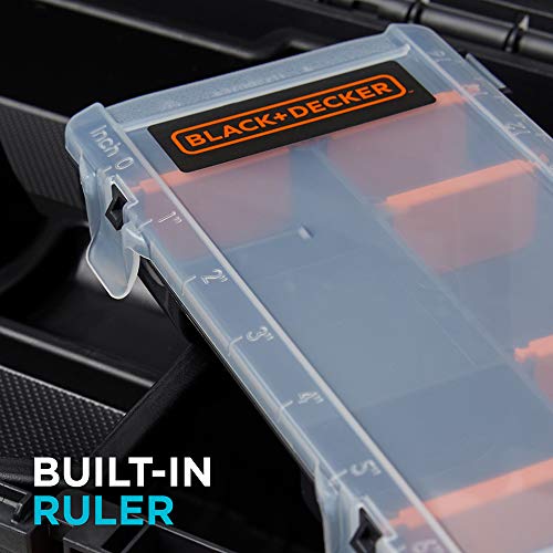 beyond by BLACK+DECKER Tool Box & Organizer, 16-Inch, 10-Compartment (BDST60096AEV)