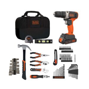 beyond by black+decker home tool kit with 20v max drill/driver, 83-piece (bdpk70284c1aev)