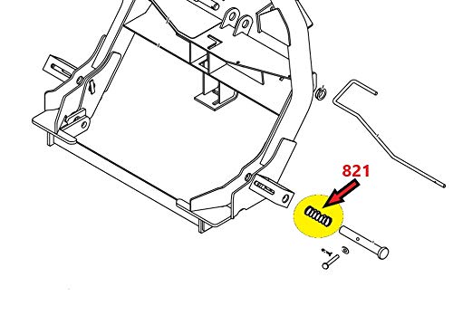 Professional Parts Warehouse Aftermarket Fisher 1" I.D. X 3-1/2" Compression Spring for Connecting Pin 821