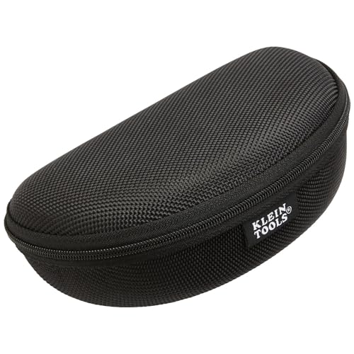 Klein Tools 60176 Safety Glasses Case, Hard Eye Protection Case with Zipper Closure, Black