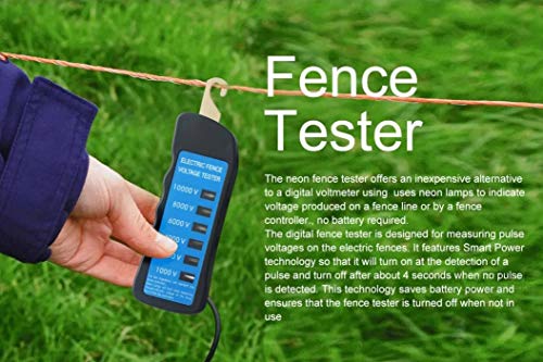 Electric Fence Tester 8 Neon Light 7KV Voltage Tester Farm Fence Tester