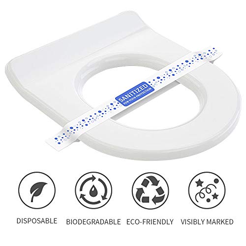 ESSENTIAL- Printed Toilet Seat Band 16-1/2" Wide X 1-1/2" Deepuse In Hotels And Motels (Case Of 1000）