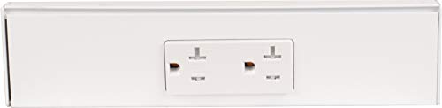 TR Series Angle Power Strip, 9 inch, 4 Dual Receptacles, White