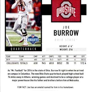 2020 Score #438 Joe Burrow Ohio State Buckeyes Rookie Football Card