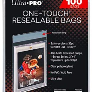 Ultra Pro One Touch Resealable Bags - Quantity: 100