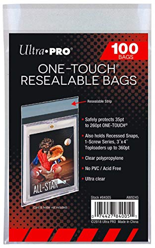 Ultra Pro One Touch Resealable Bags - Quantity: 100