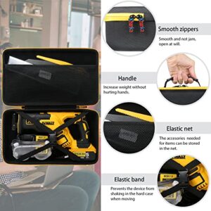 khanka Hard Storage Case Replacement for DEWALT 20V MAX XR Reciprocating Saw (DCS367B / DCS387B), 20V Max XR Rotary Hammer Drill (DCH133B / DCH263B), Case Only