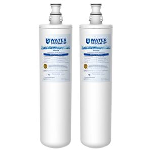 waterspecialist 3us-pf01 undersink water filter, nsf/ansi 42 certified replacement for filtrete® 3us-pf01, 3us-max-f01h, 3us-pf01h, delta rp78702, manitowoc k-00337, k-00338 water filter, pack of 2