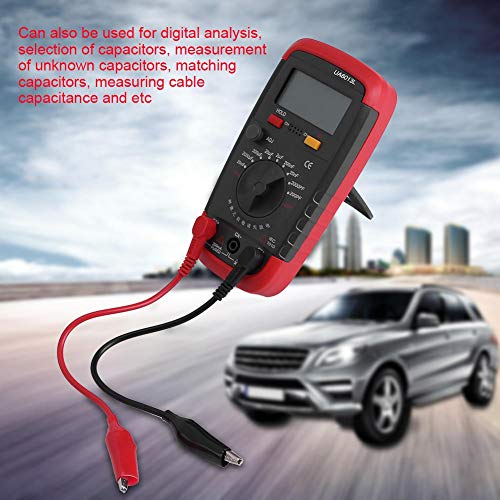 Capacitor Tester, Capacitance Meter, Portable Capacimeter, LCD Digital for Measuring for Test