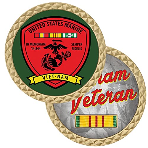 MEDALS OF AMERICA EST. 1976 USMC Vietnam Challenge Coin