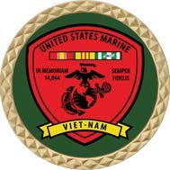 MEDALS OF AMERICA EST. 1976 USMC Vietnam Challenge Coin