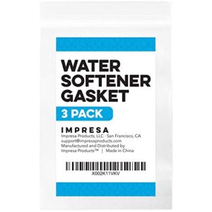 Impresa Water Softener Venturi Gasket Replacement Pack of 3, Kenmore Part Number 720436, Compatible with Whirlpool, Kenmore, Kenmore Elite & Ecodyne, Kenmore Water Softener Parts Replacement