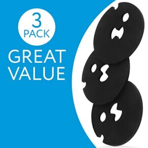 Impresa Water Softener Venturi Gasket Replacement Pack of 3, Kenmore Part Number 720436, Compatible with Whirlpool, Kenmore, Kenmore Elite & Ecodyne, Kenmore Water Softener Parts Replacement