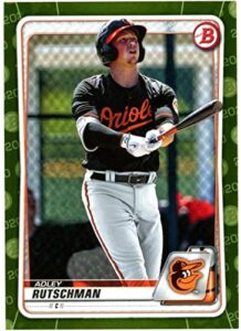 2020 bowman prospects camo #bp-50 adley rutschman rc rookie baltimore orioles mlb baseball trading card