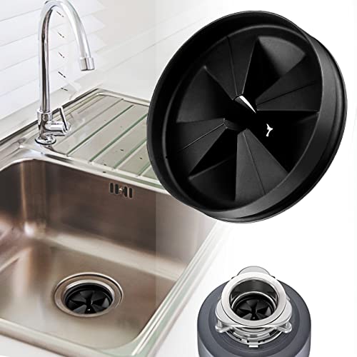 Sink Baffle QCB-AM, Replacement for Evolution Series, Garbage Disposal Splash Guards, Quite Collar, Drain Plugs, Disposer Accessories 3.25Inch (Black (1pcs))