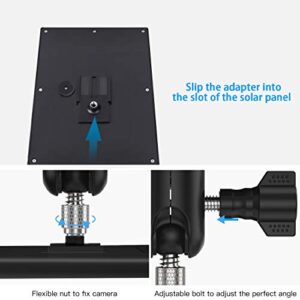 OkeMeeo Vinyl Siding Mount for Ring Solar Panel and Arlo Solar Panel for Maximum Sunlight Exposure (Black, 1 Pack)(NOT for Ring Super Solar Panel)