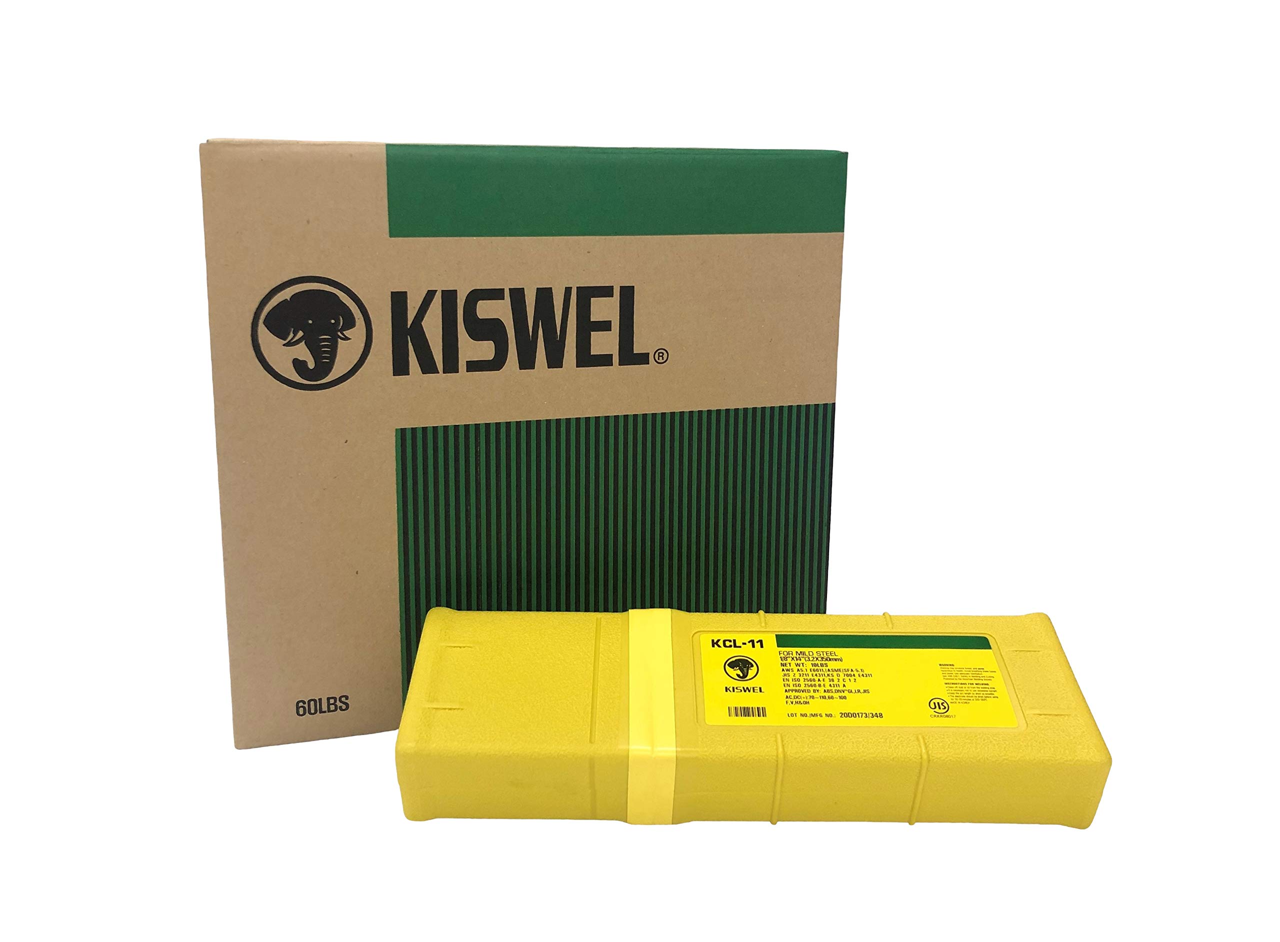 E6011 1/8" 3/32" 5/32" Kiswel Premium Arc Welding Electrode (Other, 1x8")