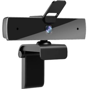 qtniue webcam with microphone and privacy cover, fhd webcam 1080p, desktop or laptop and smart tv usb camera for video calling, stereo streaming and online classes