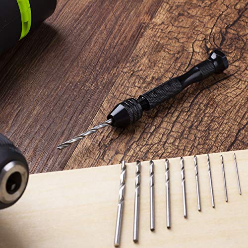 Mr. Pen- Hand Drill with 10 Drill Bits (0.6-3.0mm), Jewelry Drill, Resin Drill, Mini Drill, Hand Drill for Jewelry Making, Pin Vise Hand Drill, Hand Drill for Resin, Micro Drill Bit, Mini Drill Set