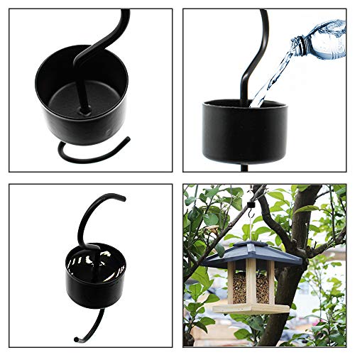 Ant Moat for Hummingbird Feeders 2 Pack Black