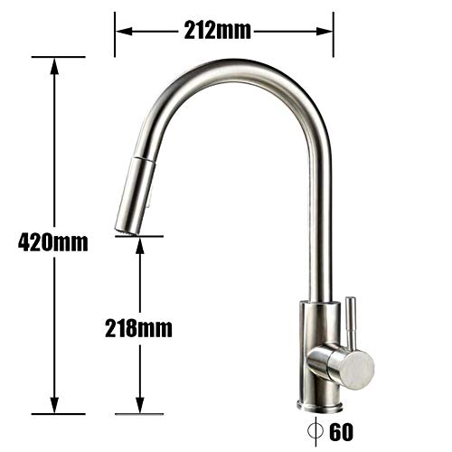 Stainless steel nikle brushed Touch Free Automatic Sensor Kitchen Sink Faucet Chrome Single Hole mixer tap