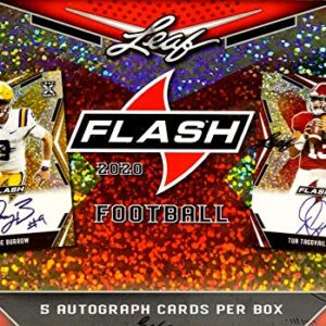 2020 Leaf Flash Football box (FIVE Autograph cards)