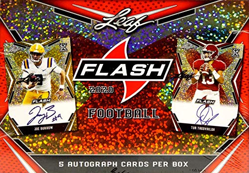 2020 Leaf Flash Football box (FIVE Autograph cards)