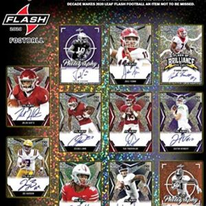 2020 Leaf Flash Football box (FIVE Autograph cards)