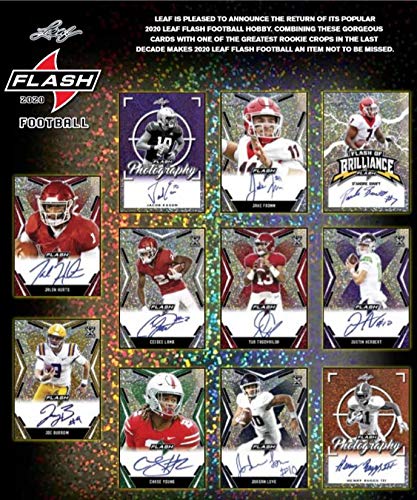 2020 Leaf Flash Football box (FIVE Autograph cards)