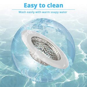 KUFUNG Sink Strainer, Basket Stainless Steel Bathroom Sink, Utility, Slop, Kitchen and Lavatory Sink Drain Strainer Hair Catcher (2.25 inch, 4Pack)…