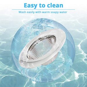 KUFUNG Sink Strainer, Basket Stainless Steel Bathroom Sink, Utility, Slop, Kitchen and Lavatory Sink Drain Strainer Hair Catcher (2.25 inch)…