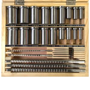 keyway broach sets 30pcs hss inch industrial tools for lathe, b -1/8", b - 3/16", c - 1/4", c - 3/8", c - 5/16" teeth keyway size